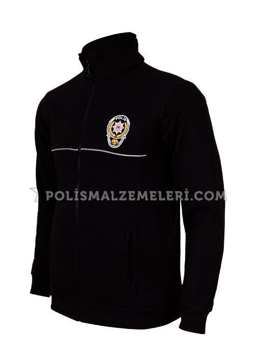 Siyah Çevik Kuvvet Polis Üç İplik Polar | Polis Malzemeleri | 1537