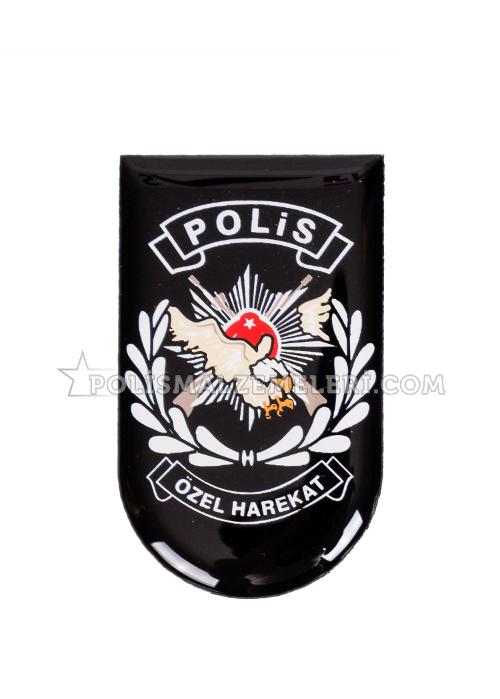 Polis Logo Sticker Yapıştırma - Mavi Sticker | Polis Malzemeleri | 1667