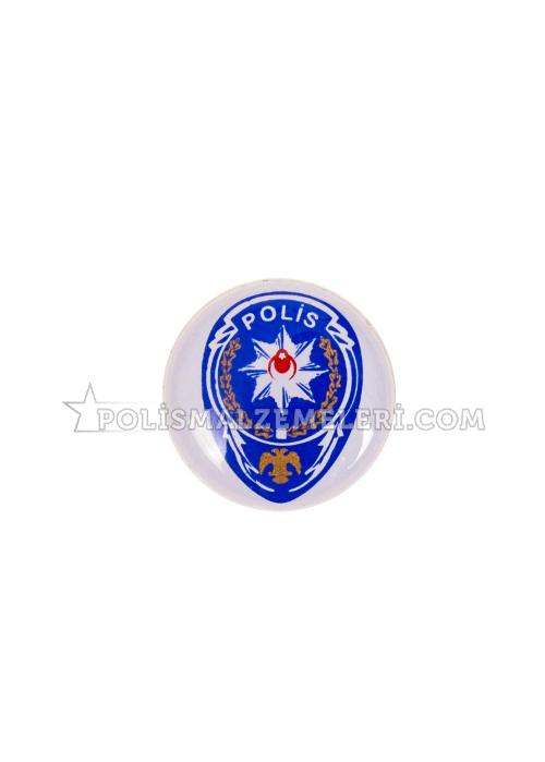 Polis Logo Sticker Yapıştırma - Mavi Sticker | Polis Malzemeleri | 1667