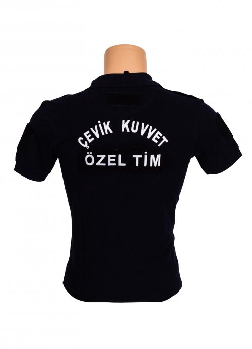 Siyah Lacost Çevik Kuvvet Özel Tim Polis Tişörtü | Polismalzemeleri | 1506