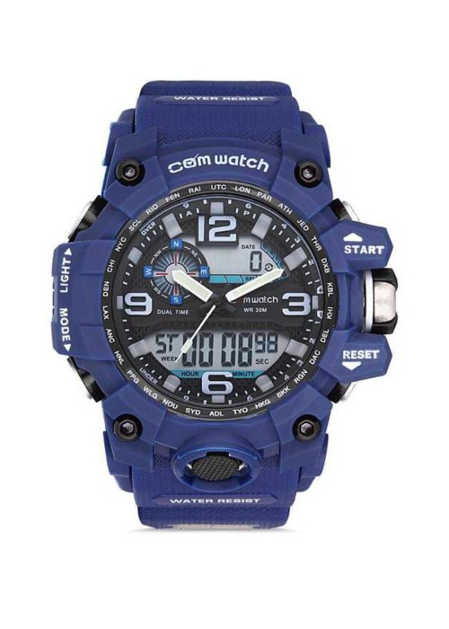 Comwatch Plastik Kordon Analog & Dijital Erkek Kol Saati 1523a-mmsw ...